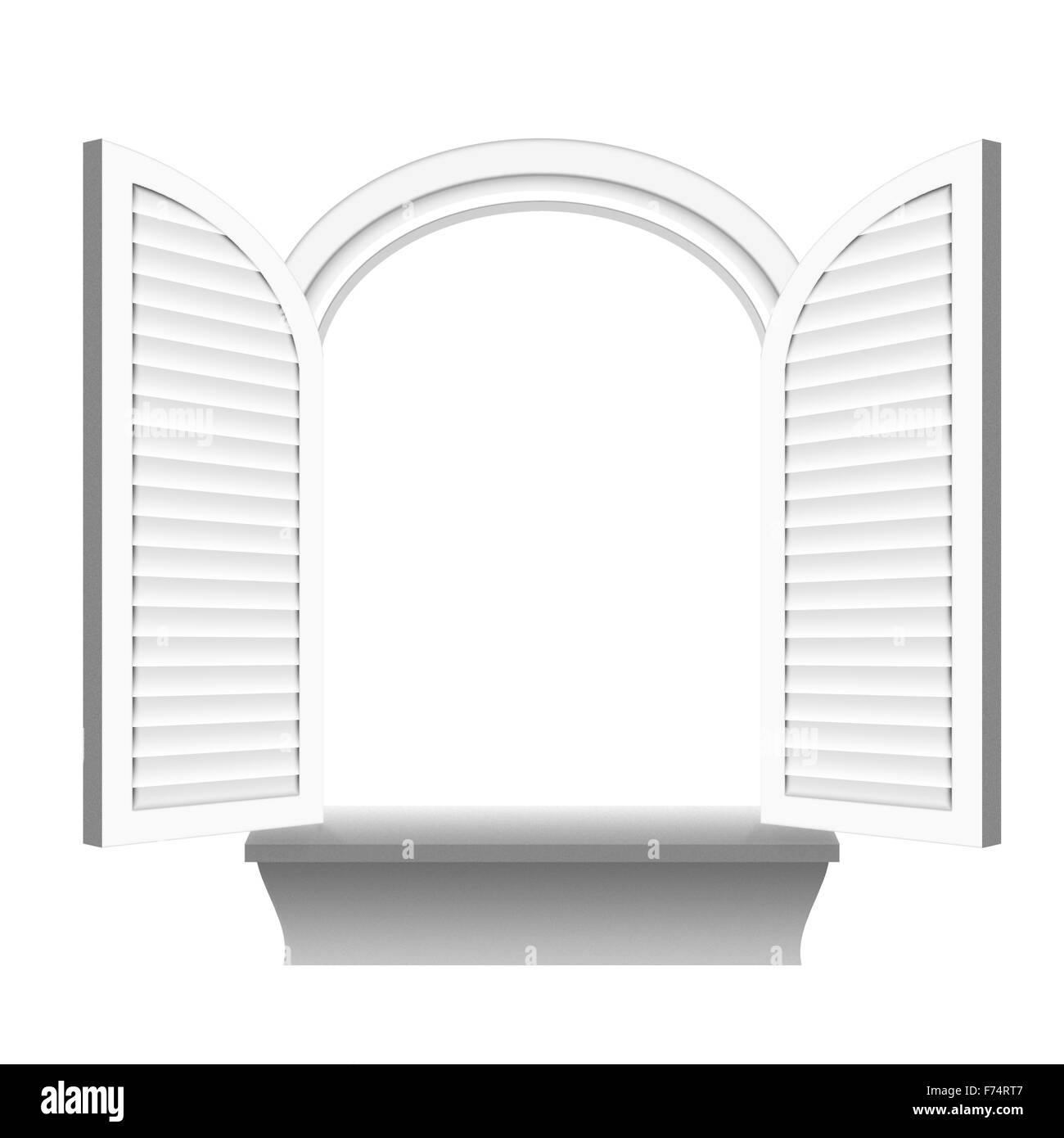 Old window frames Cut Out Stock Images & Pictures - Alamy