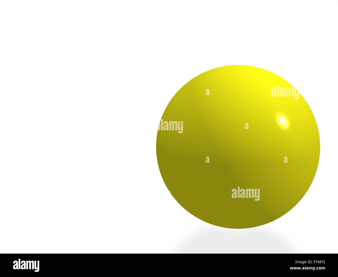 yellow isolated sphere Stock Photo - Alamy