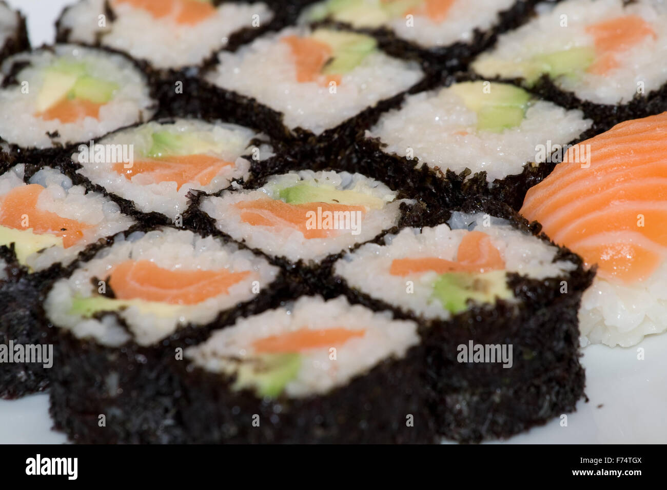 Squared Maki Sushi Stock Photo - Alamy