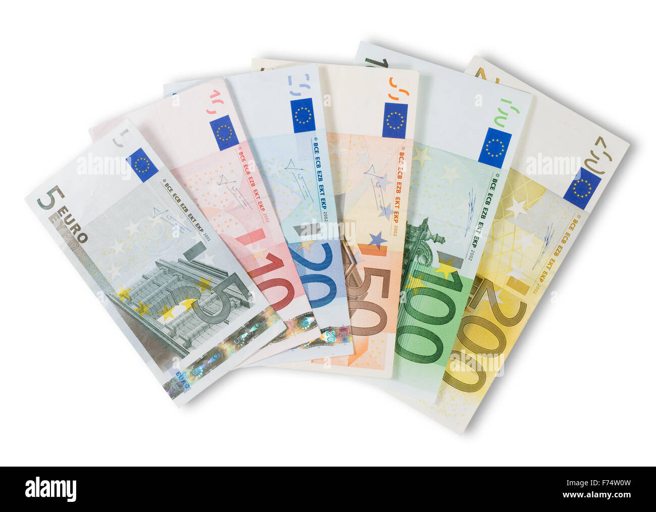 Assortment of Euro banknotes Stock Photo - Alamy