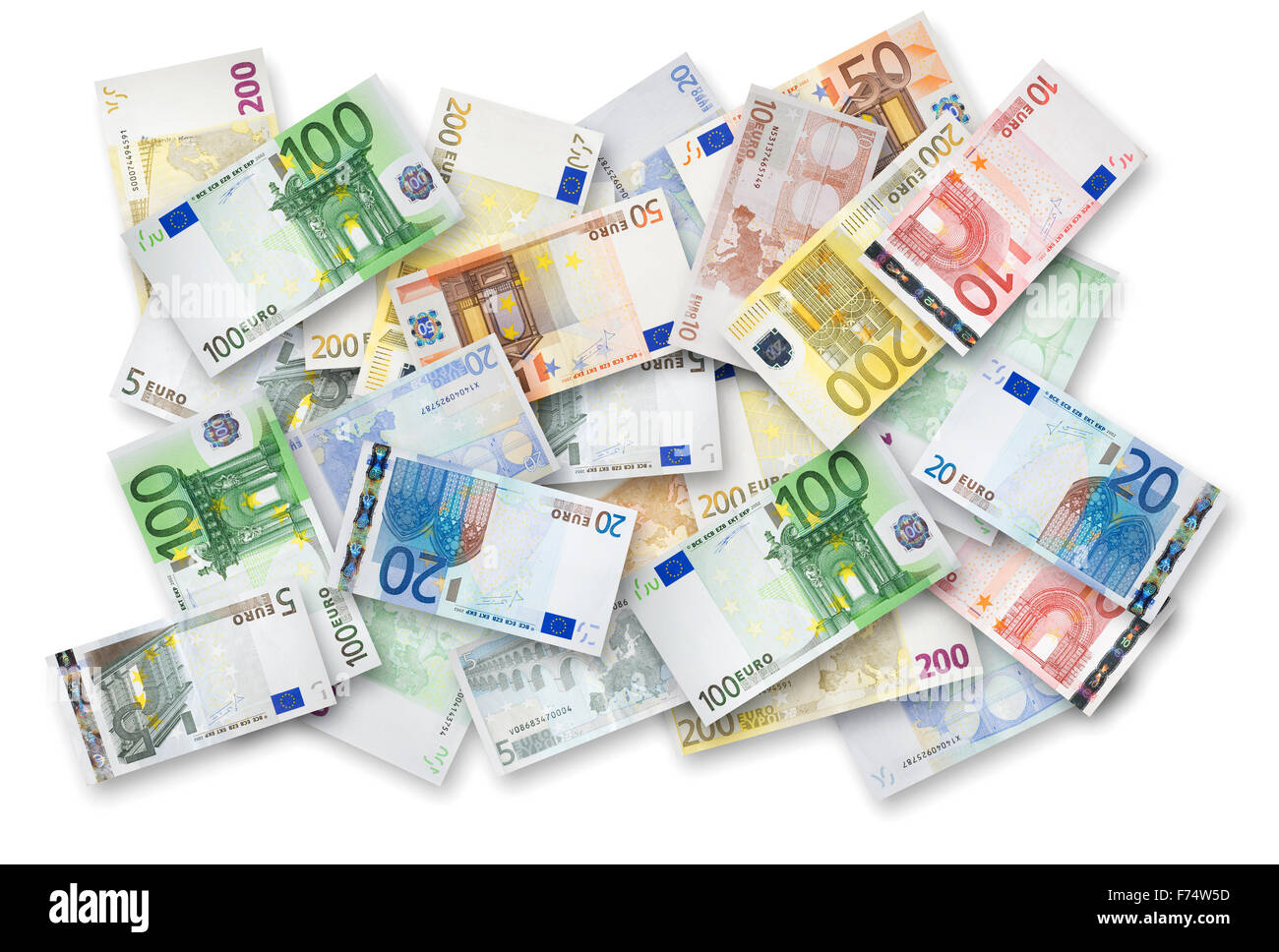 Lot of Euro banknotes Stock Photo - Alamy
