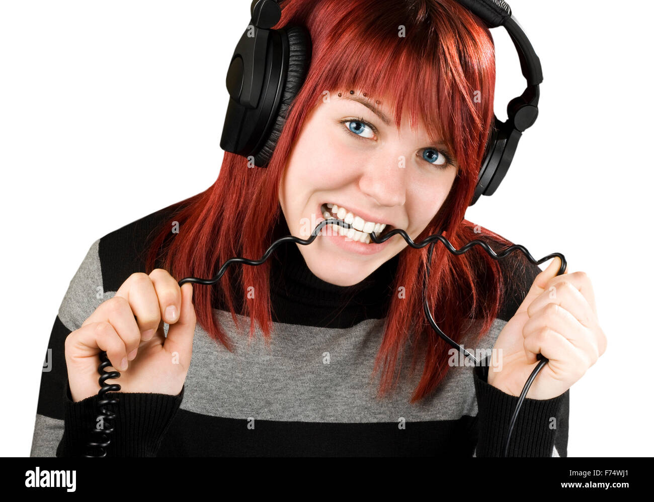 Headphone cable hi-res stock photography and images - Alamy