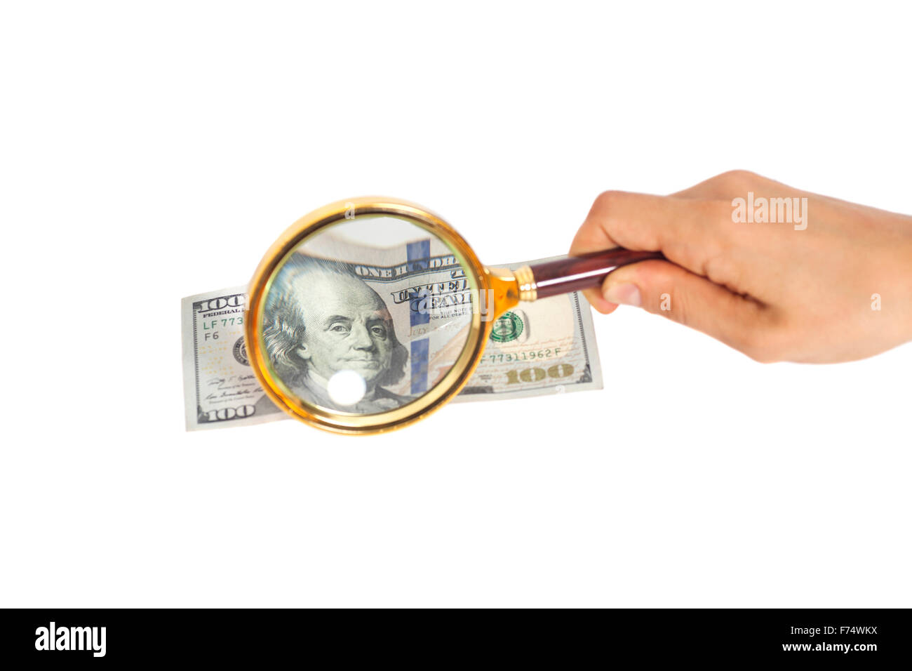 Inspecting money us hi-res stock photography and images - Alamy