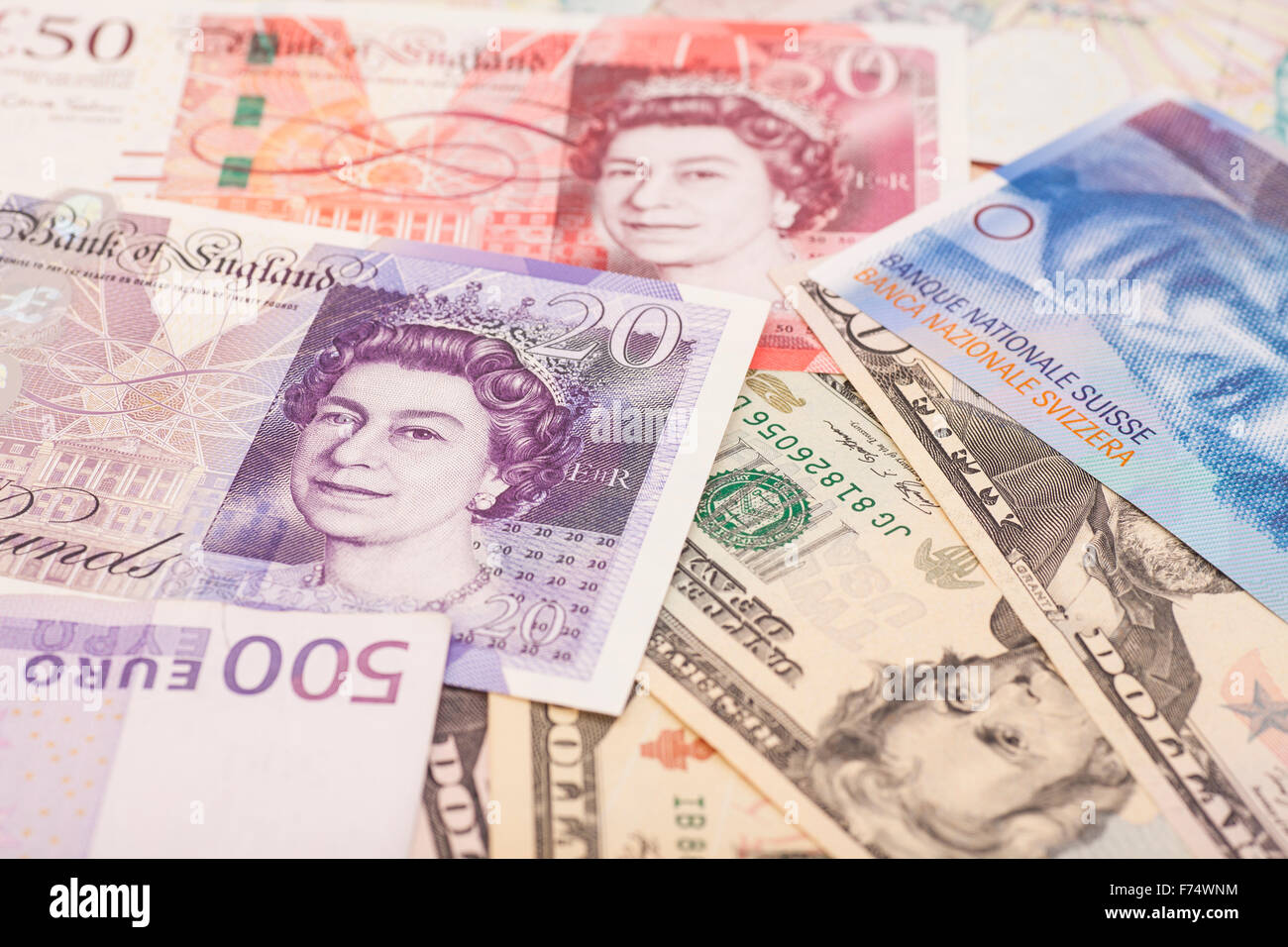 International currencies banknotes Stock Photo - Alamy
