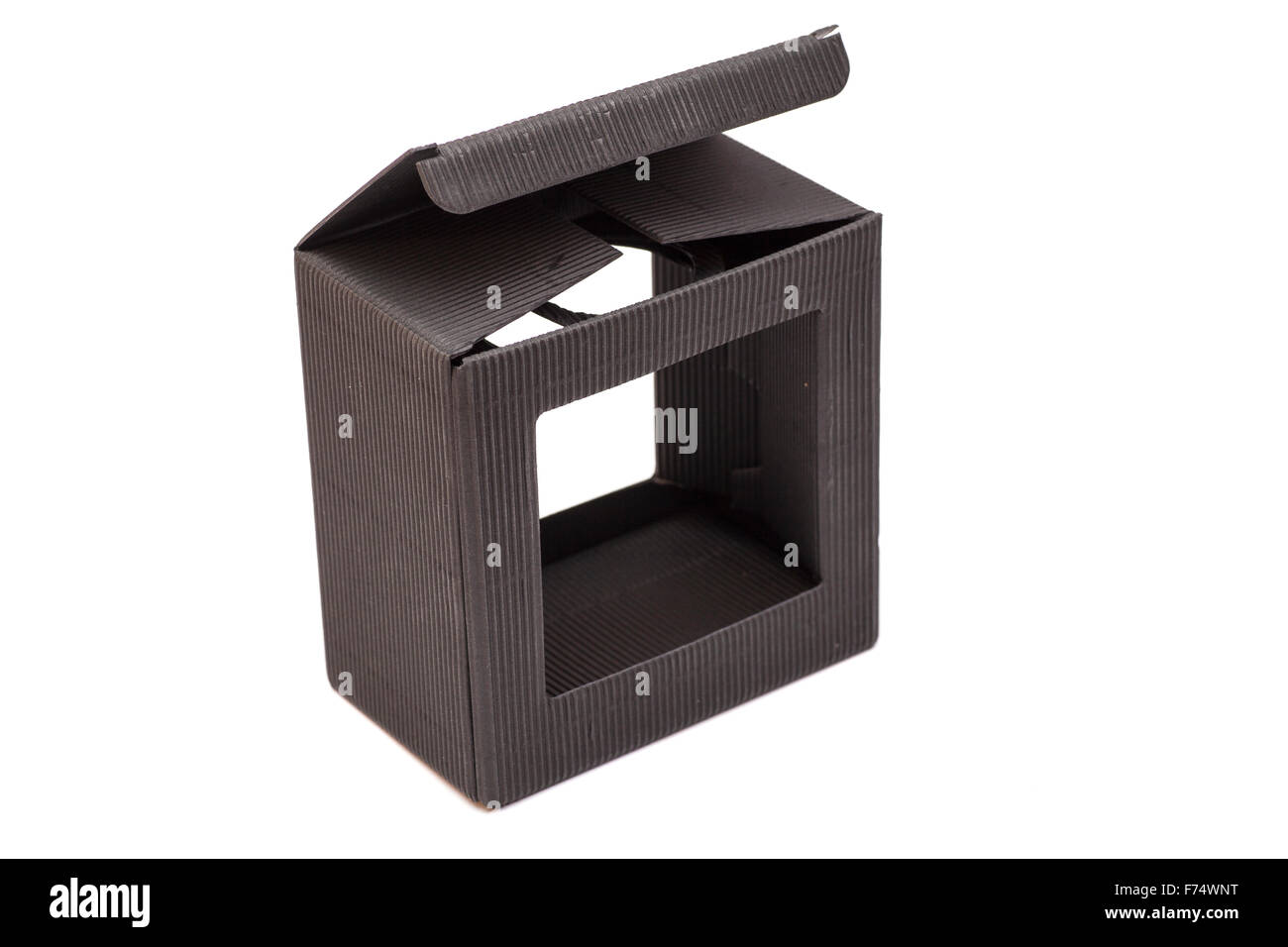 Opened box isolated on white background Stock Photo - Alamy