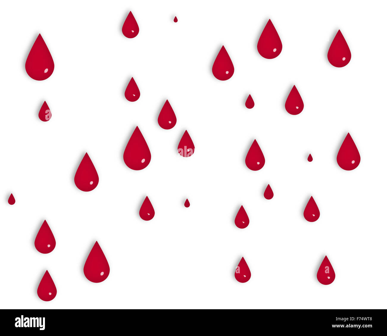 Red blood drops brush hi-res stock photography and images - Alamy