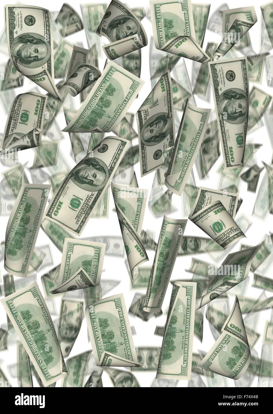 dollar rain isolated Stock Photo - Alamy