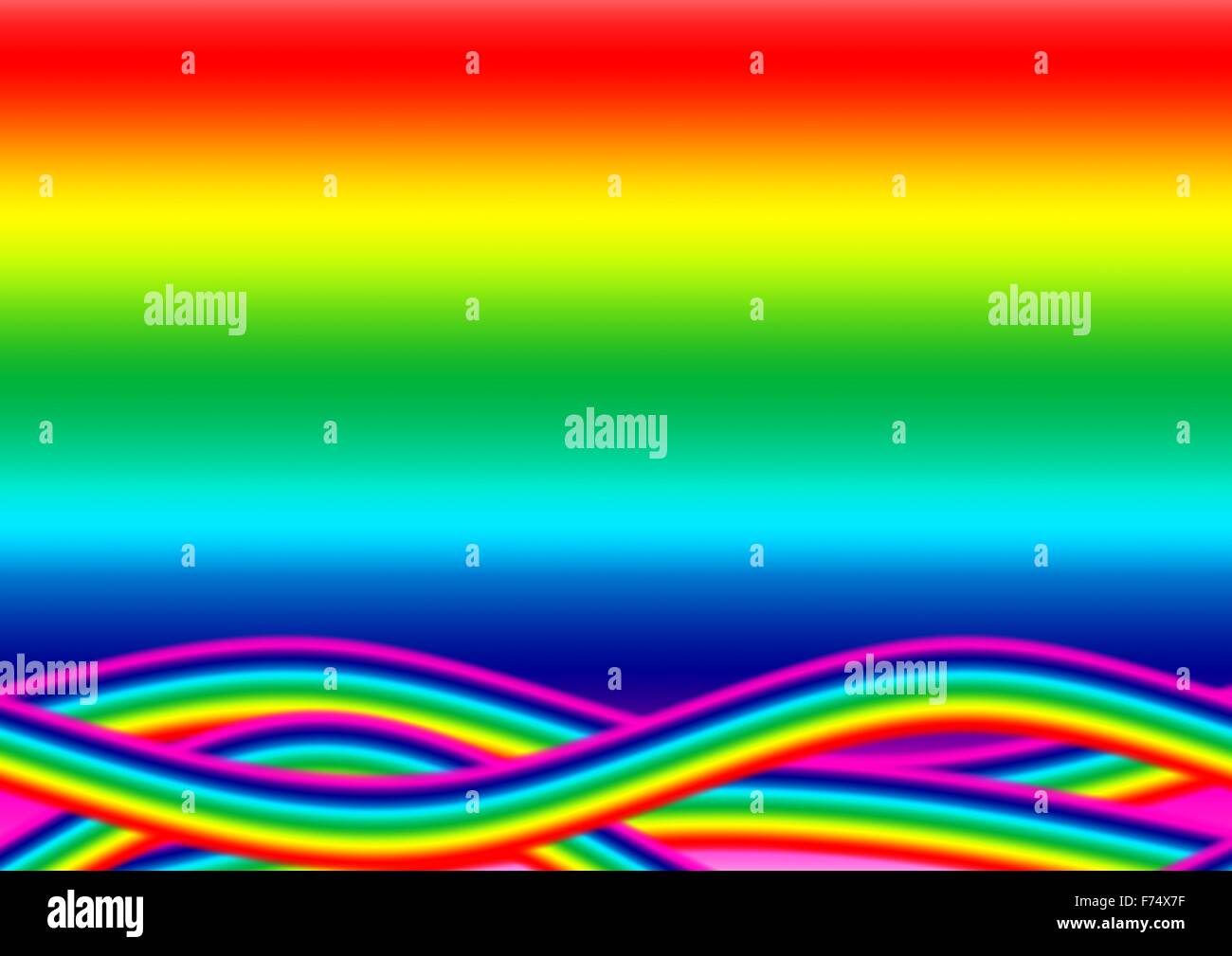 Pretty rainbow ocean waves hi-res stock photography and images - Alamy