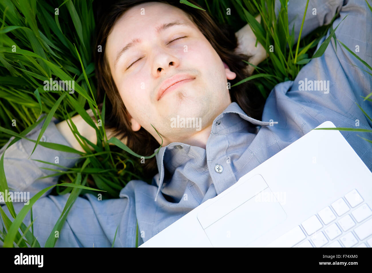 rest with laptop Stock Photo - Alamy