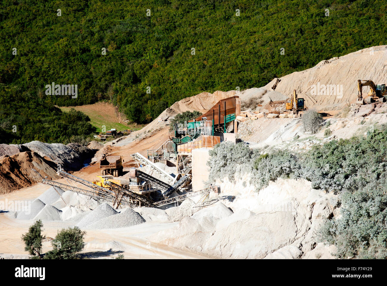 Quarry inert material Stock Photo - Alamy