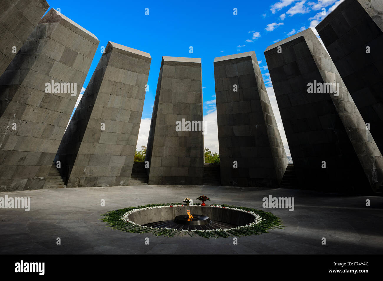 The Armenian Genocide memorial complex Stock Photo - Alamy