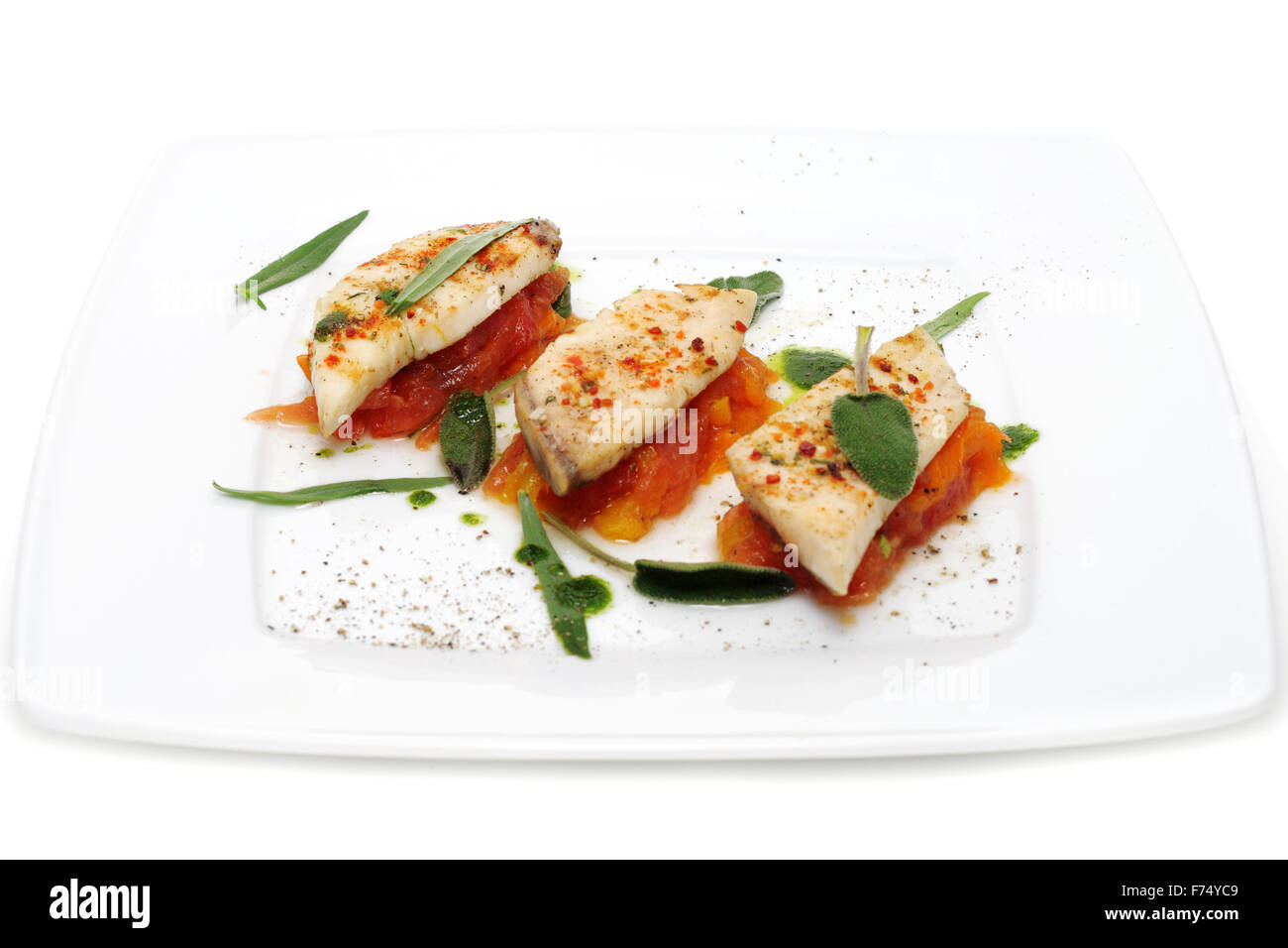 Fish plate grill Cut Out Stock Images & Pictures - Alamy