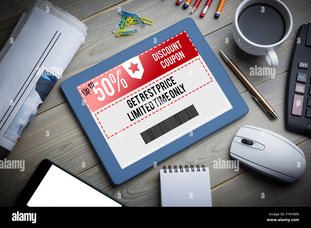 Discount coupon hi-res stock photography and images - Alamy