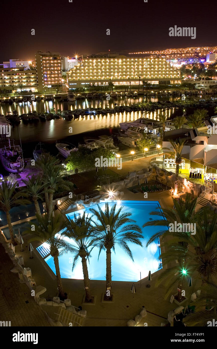 The Israeli night summer in Eilat 1 Stock Photo - Alamy