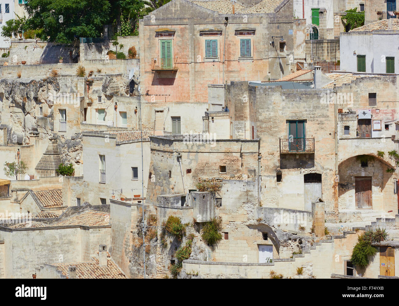 Sassi the historical ancient centre of Matera Basilicata Italy Europe ...