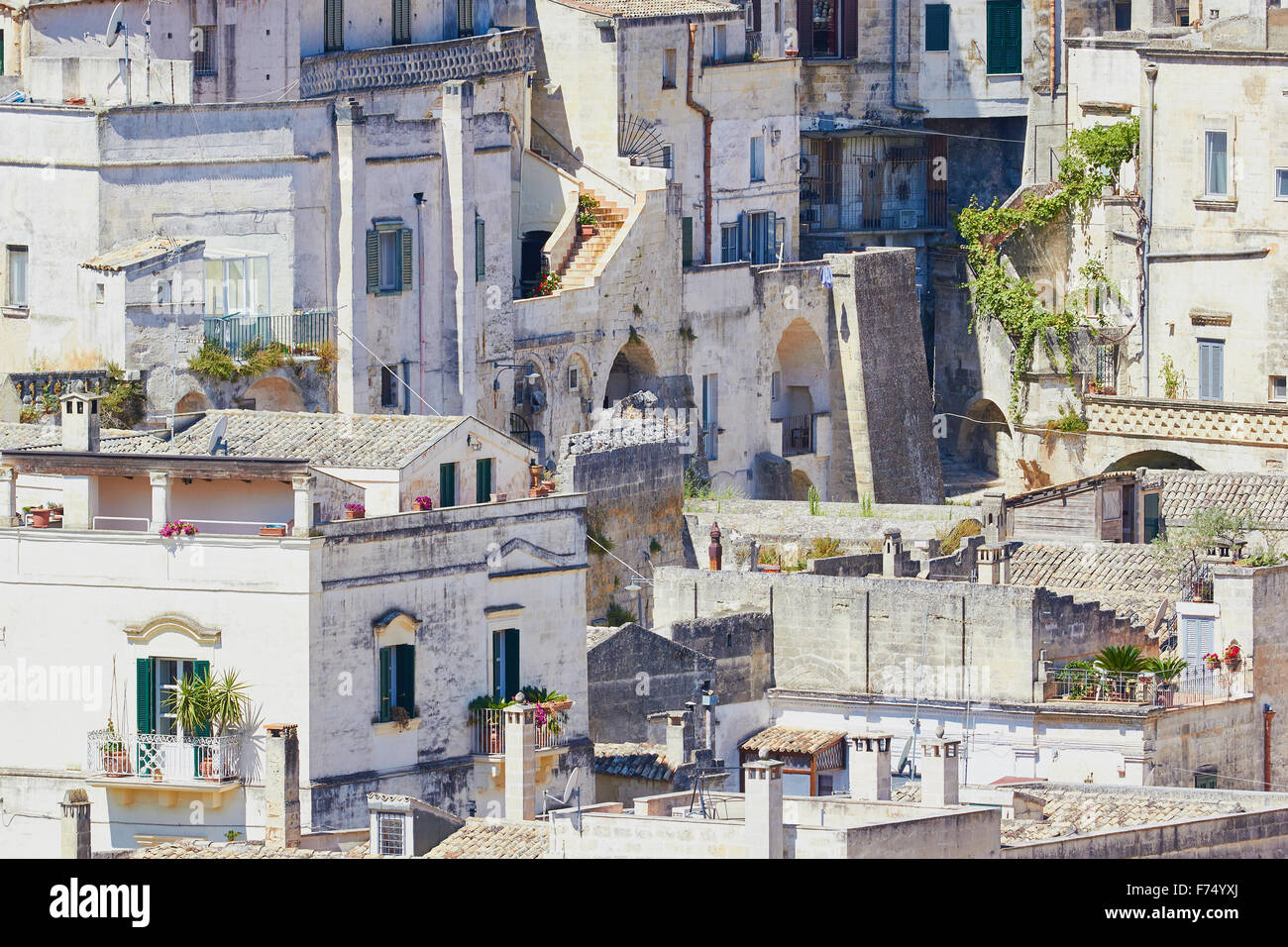 Sassi the historical ancient centre of Matera Basilicata Italy Europe ...
