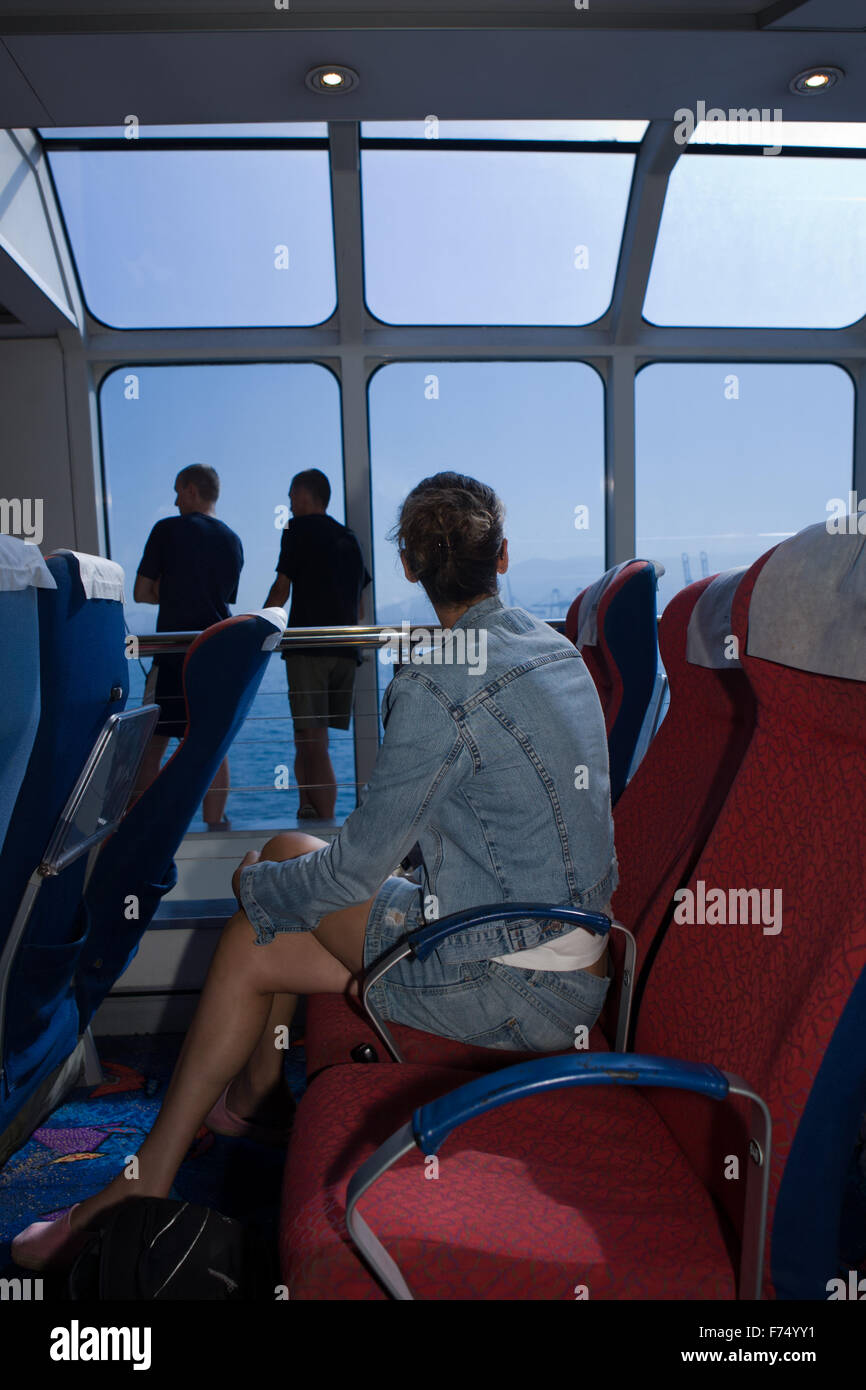 People inside boats hi-res stock photography and images - Alamy
