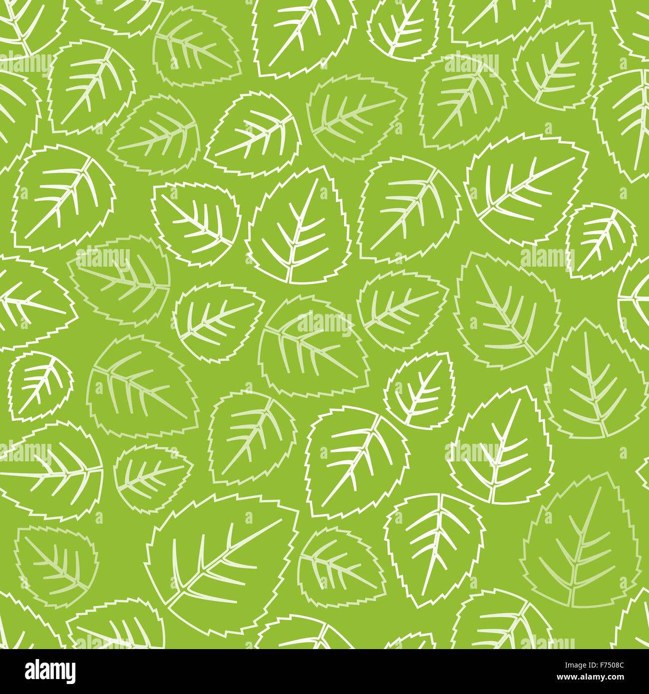 Seamless green leaves pattern background Stock Photo - Alamy