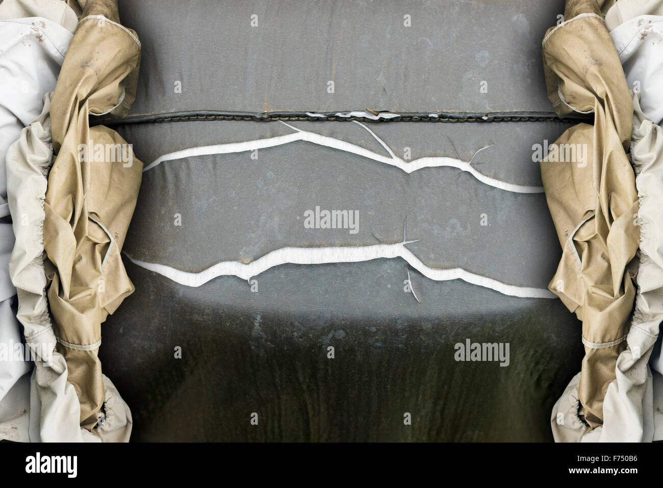 Vinyl Covers on Cracked Vinyl Stock Photo - Alamy