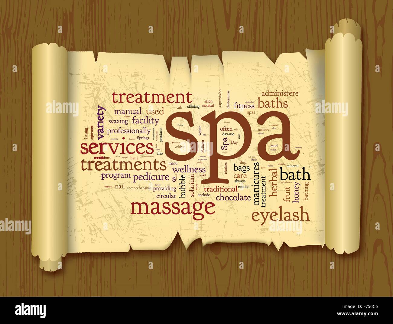 Spa word cloud vector illustration Stock Vector Image & Art - Alamy