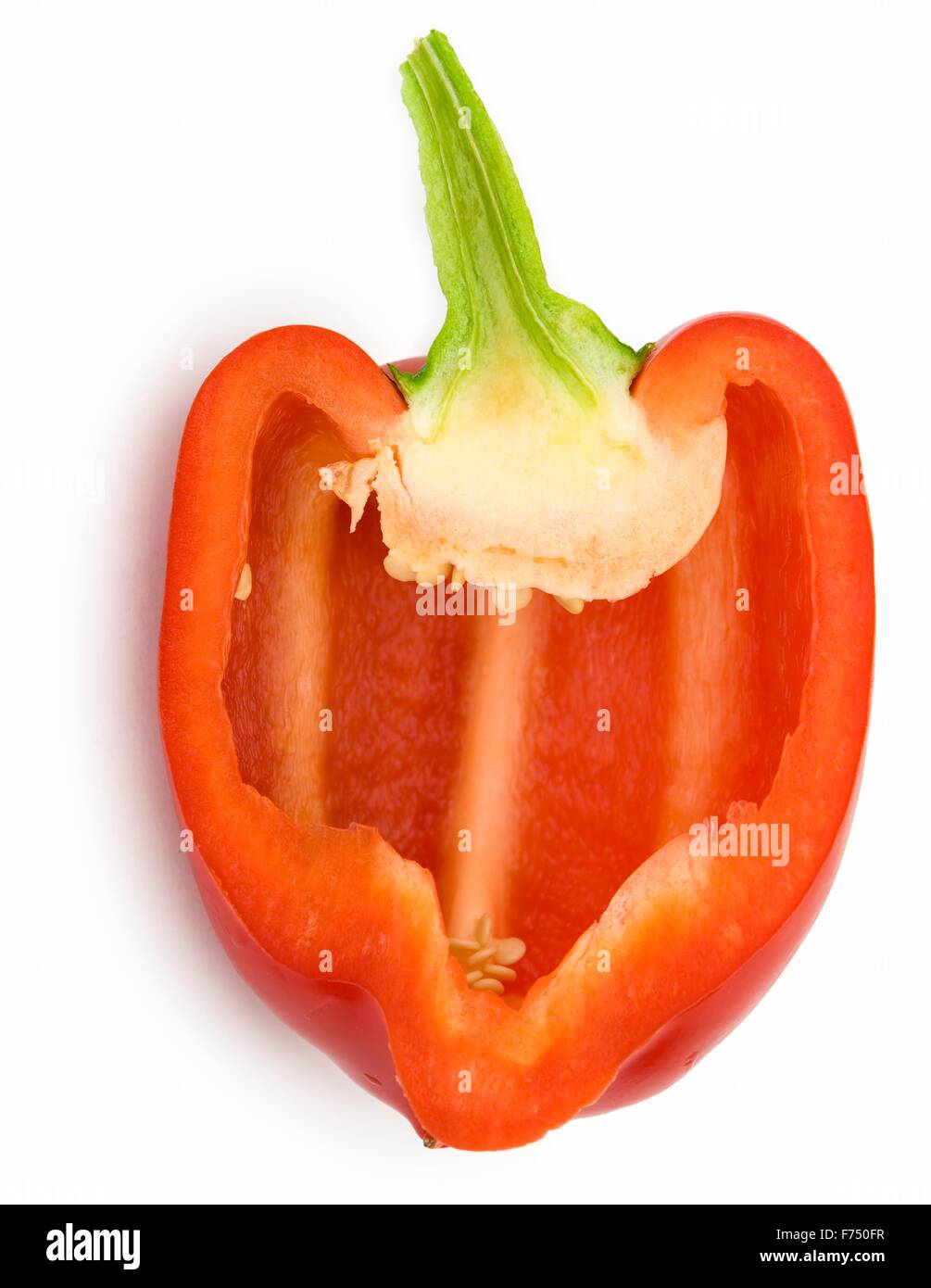 Half of bell pepper Cut Out Stock Images & Pictures - Alamy
