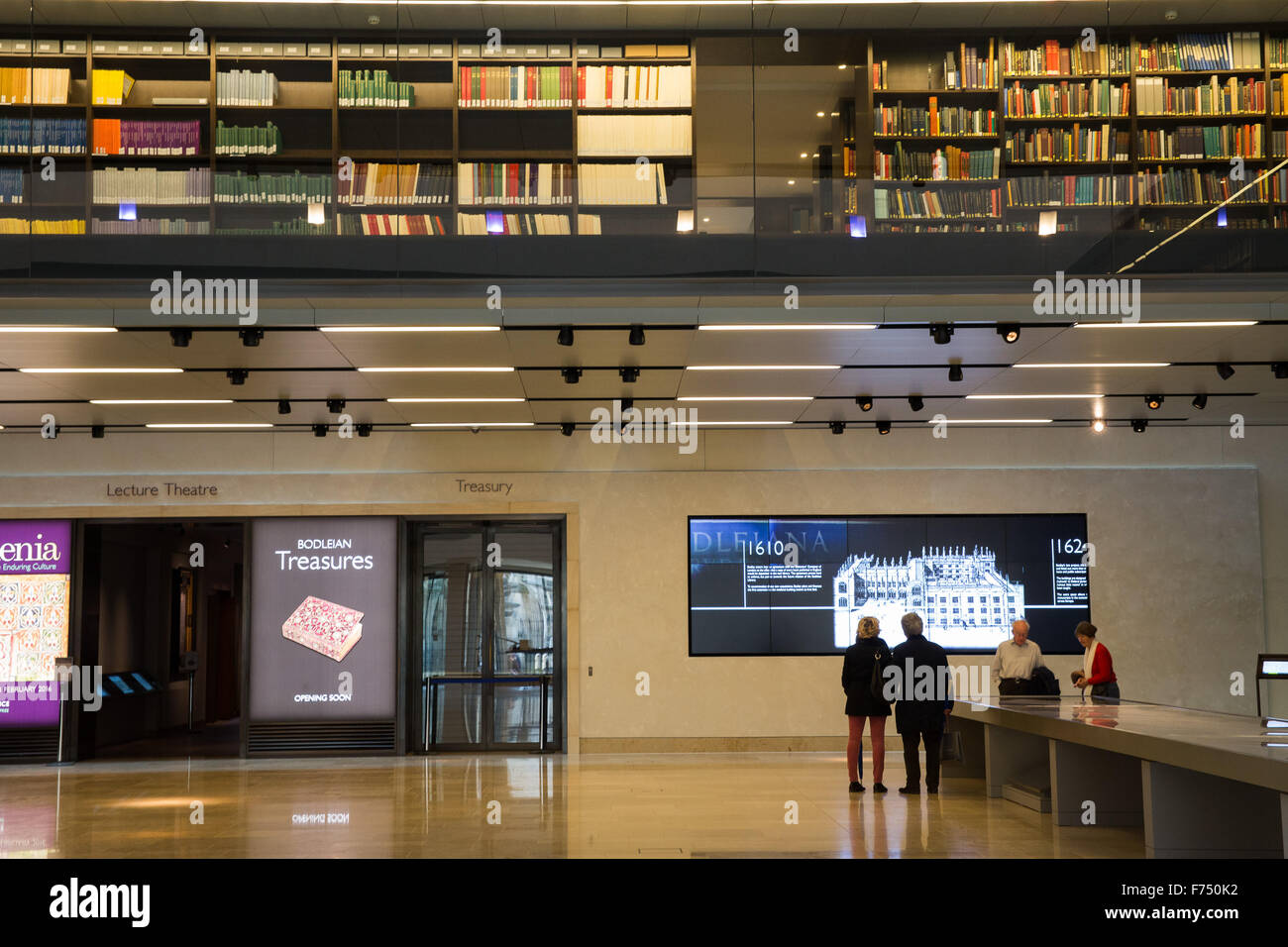 Inside the new Weston Library in Oxford in England Stock Photo - Alamy