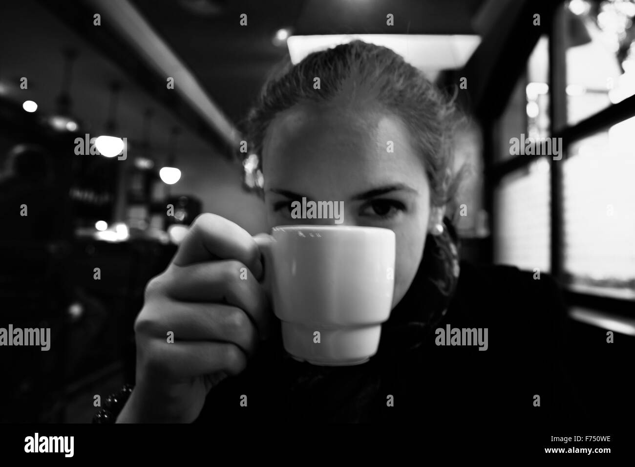 Eyes enjoy Black and White Stock Photos & Images - Alamy