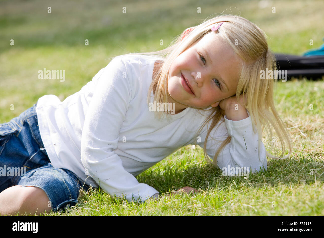 Cheeky little girl Stock Photo - Alamy