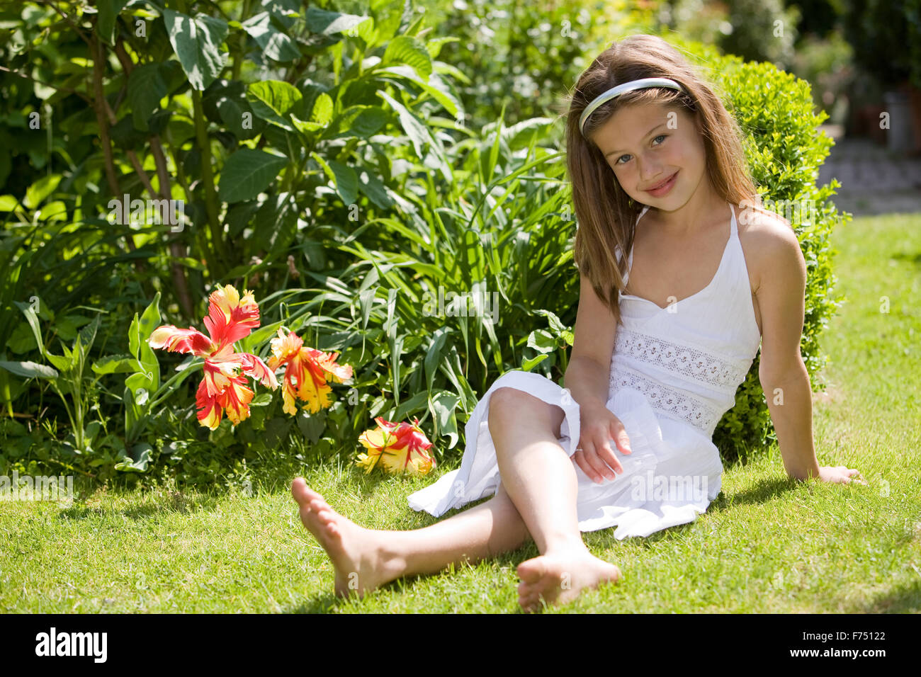 Adorable girl outdoors Stock Photo - Alamy