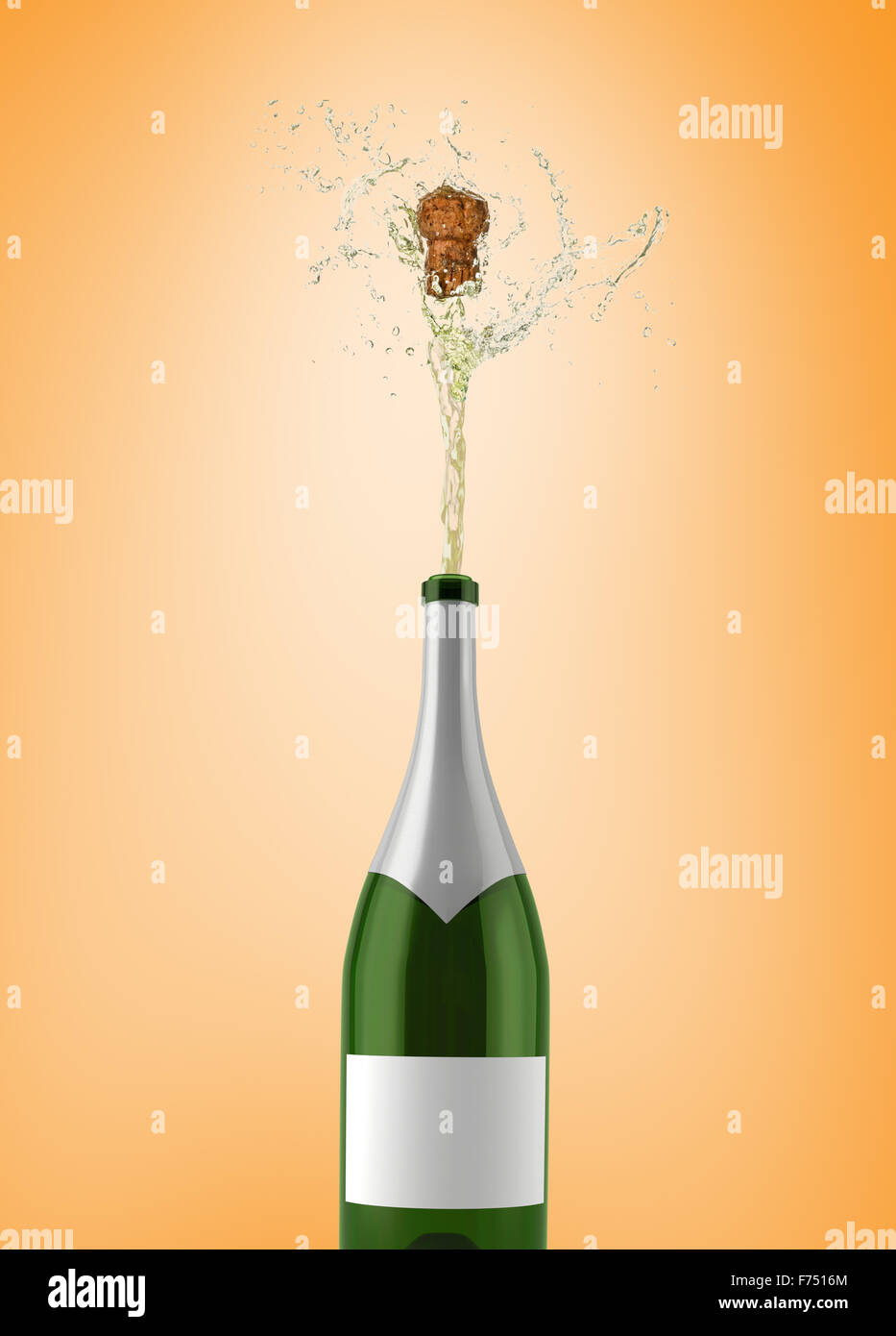 Champagne bottle popping cork hi-res stock photography and images - Alamy