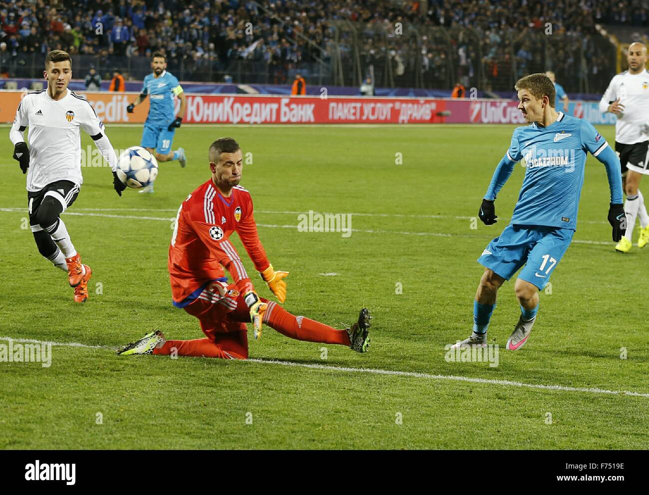 St Petersburg, Russia. 24th November, 2015. UEFA Champions League 2015/ ...