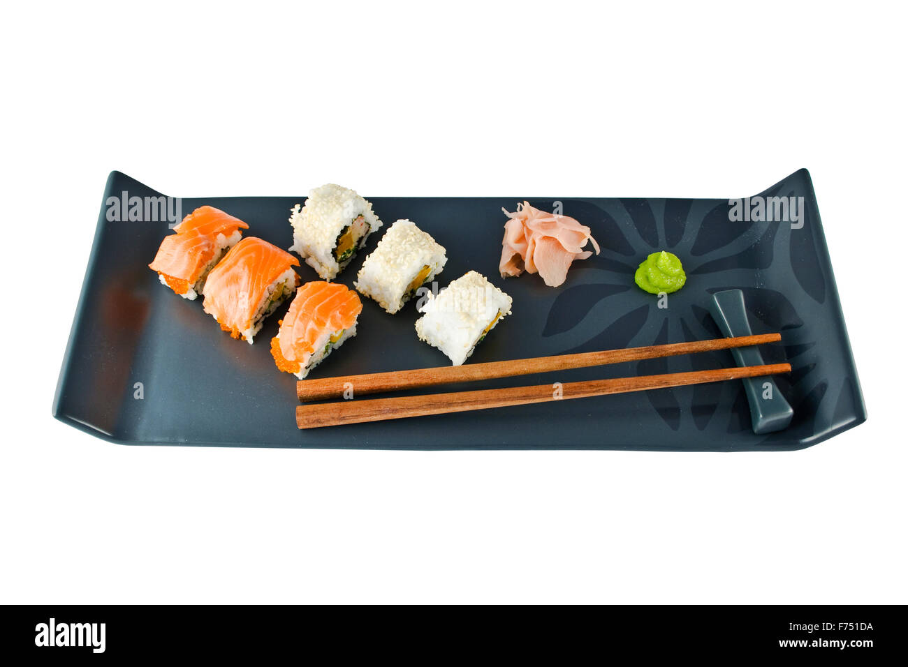 sushi maki plate Stock Photo - Alamy