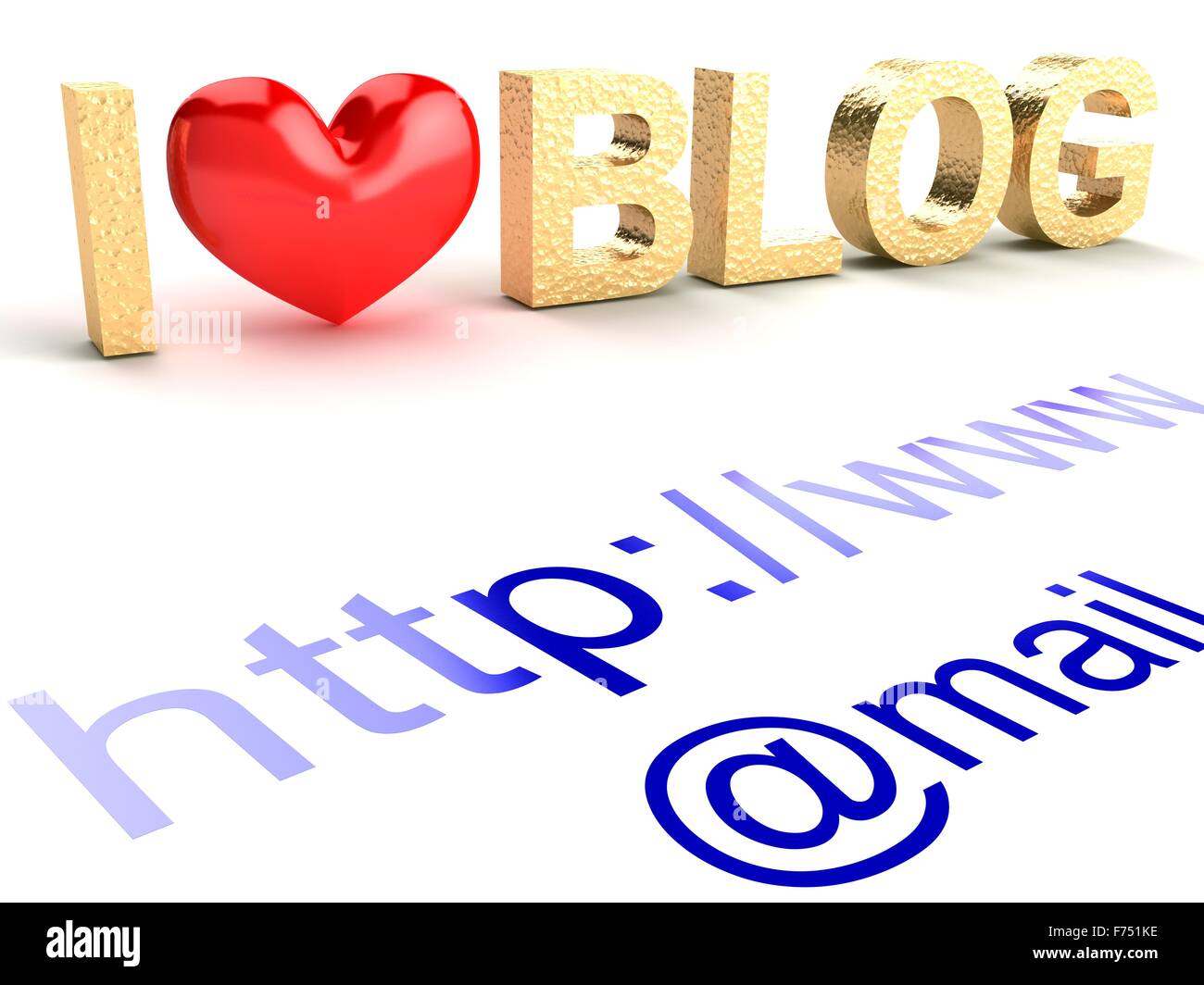 I love blog Stock Photo - Alamy