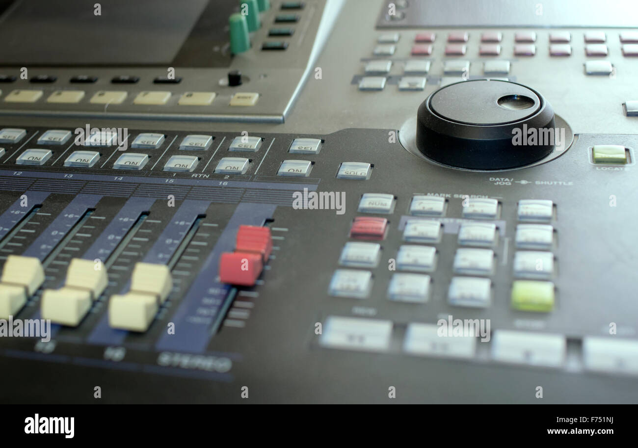 Light mixing console hi-res stock photography and images - Alamy