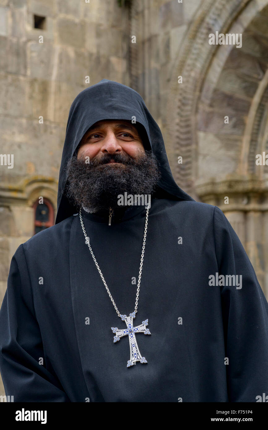 Priest in Tatev monastery Stock Photo - Alamy