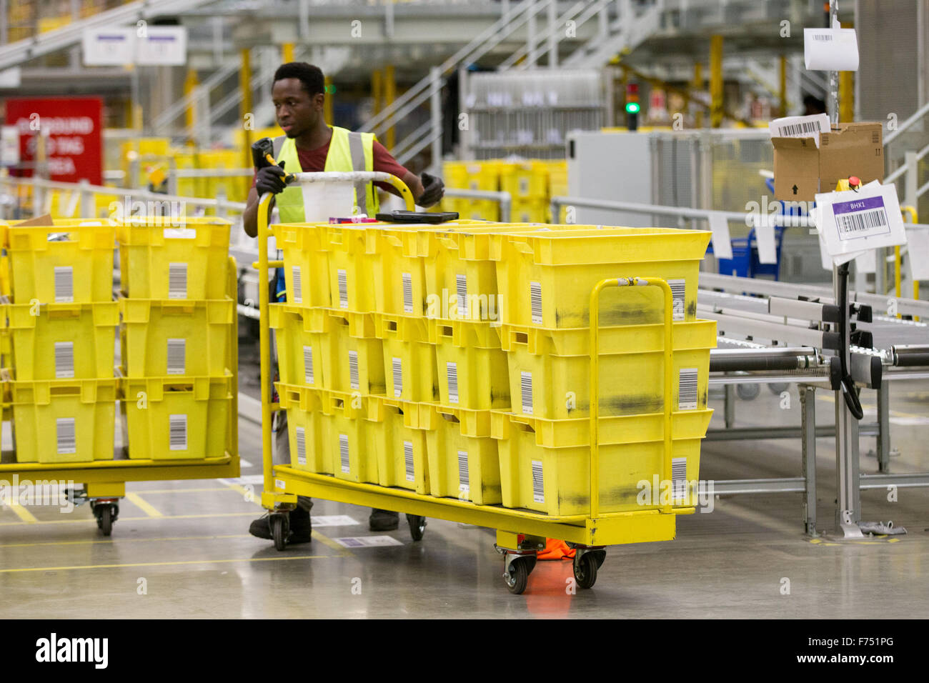 The Amazon fulfilment centre in Hemel Hempstead,Hertfordshire on ...