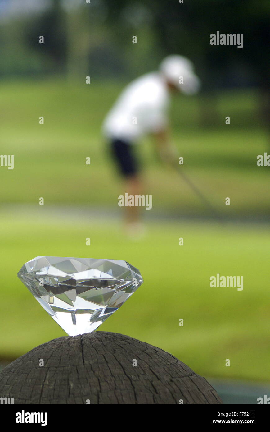 Diamond at golfcourse Stock Photo - Alamy
