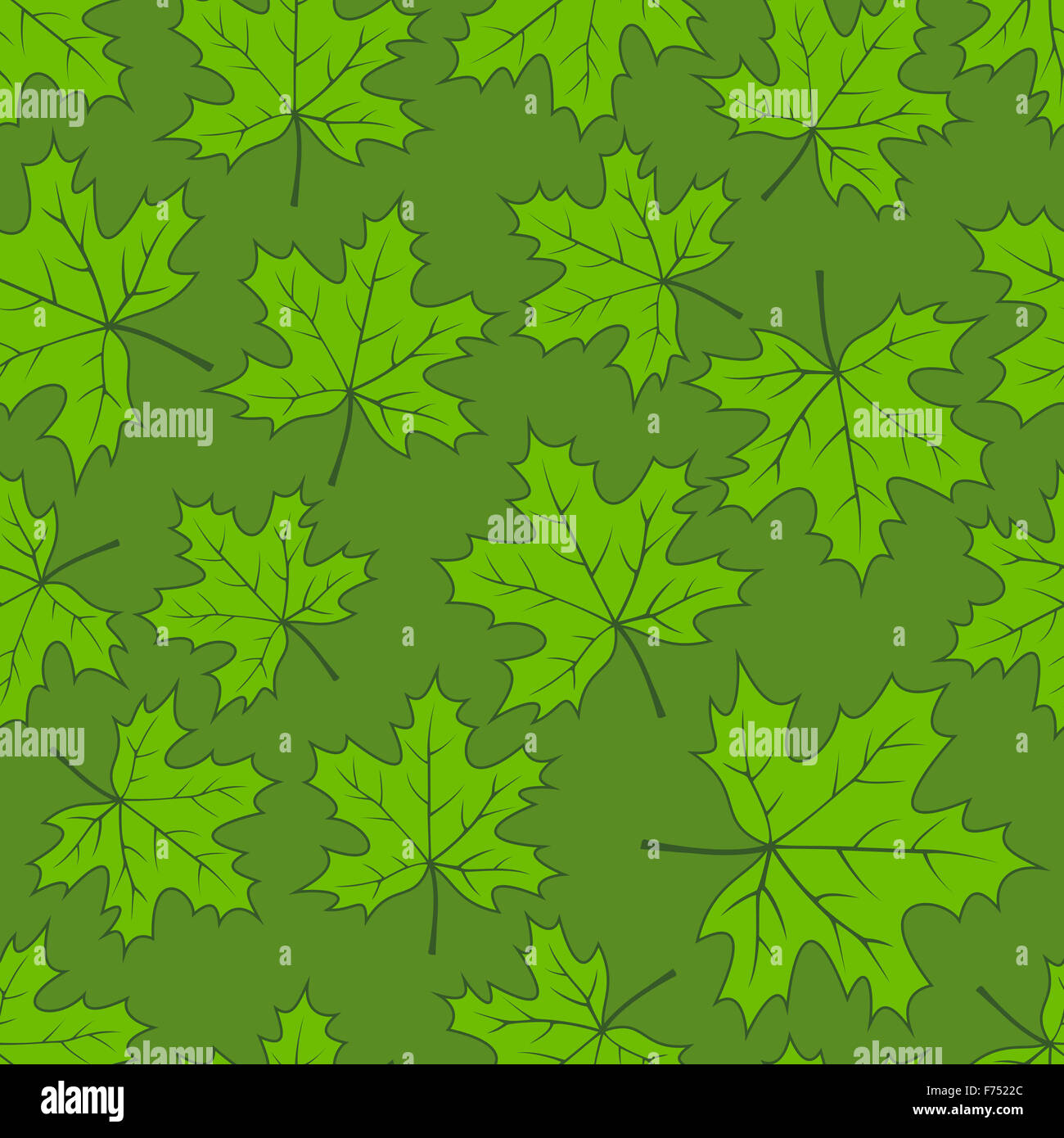 Seamless maple leaves pattern background Stock Photo - Alamy