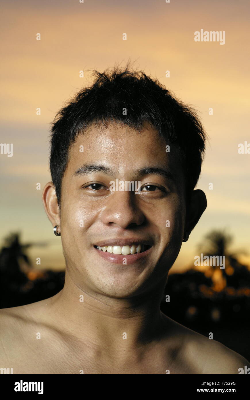 Happy asian man Stock Photo - Alamy