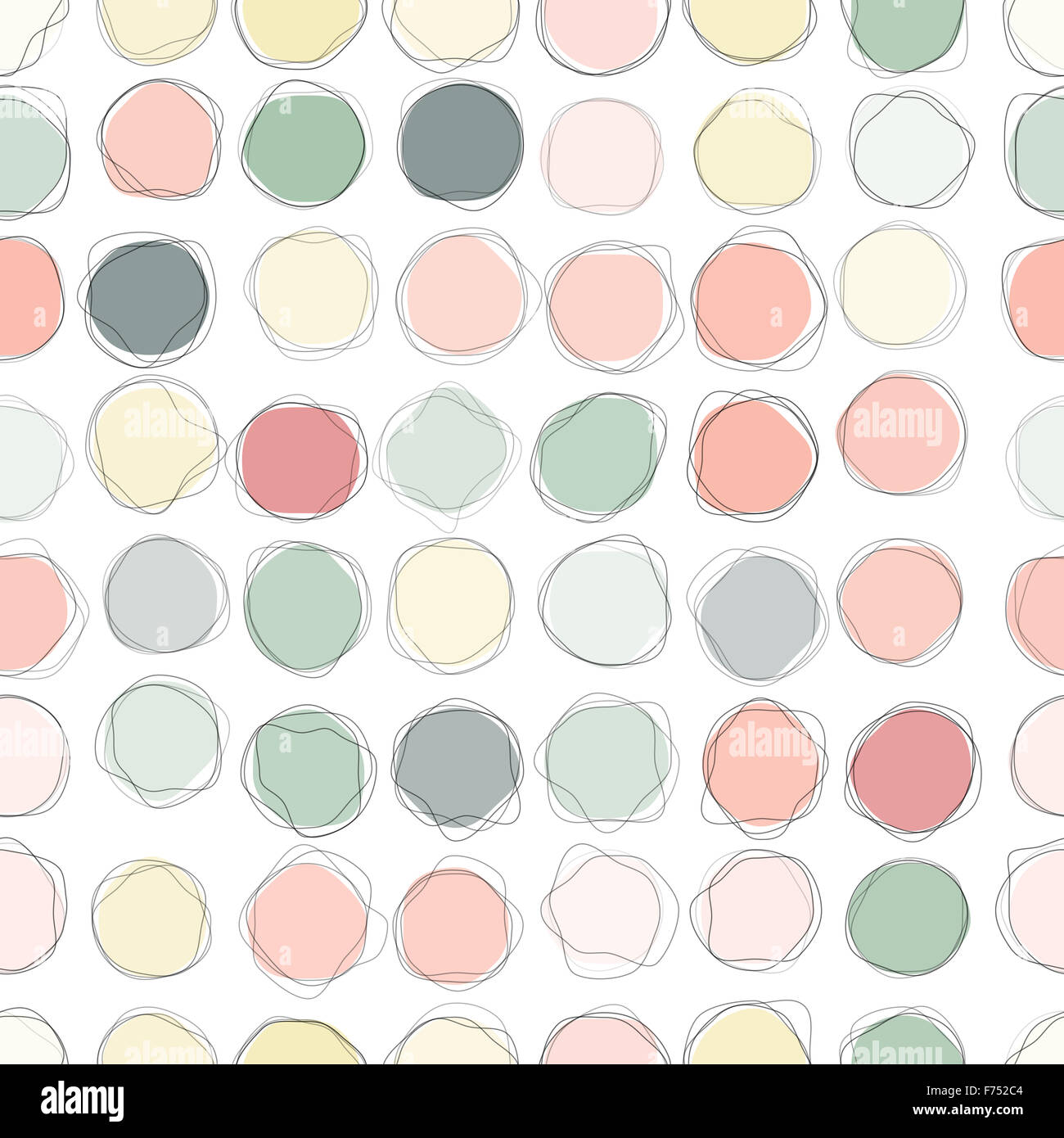 Seamless colorful circles pattern background Stock Photo - Alamy
