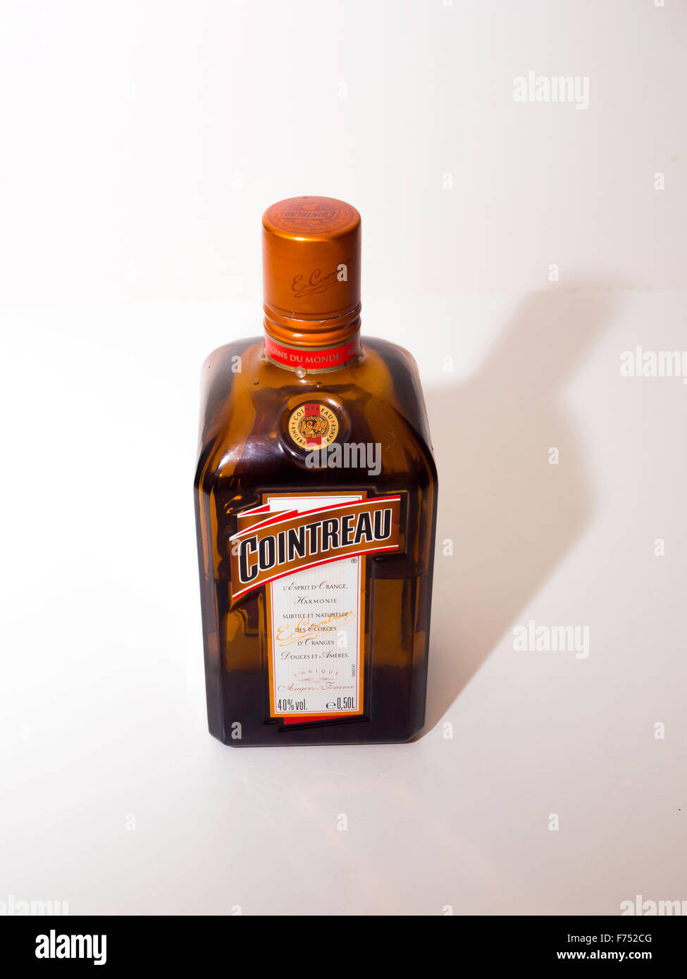 A bottle of Cointreau French orange spirits Stock Photo - Alamy