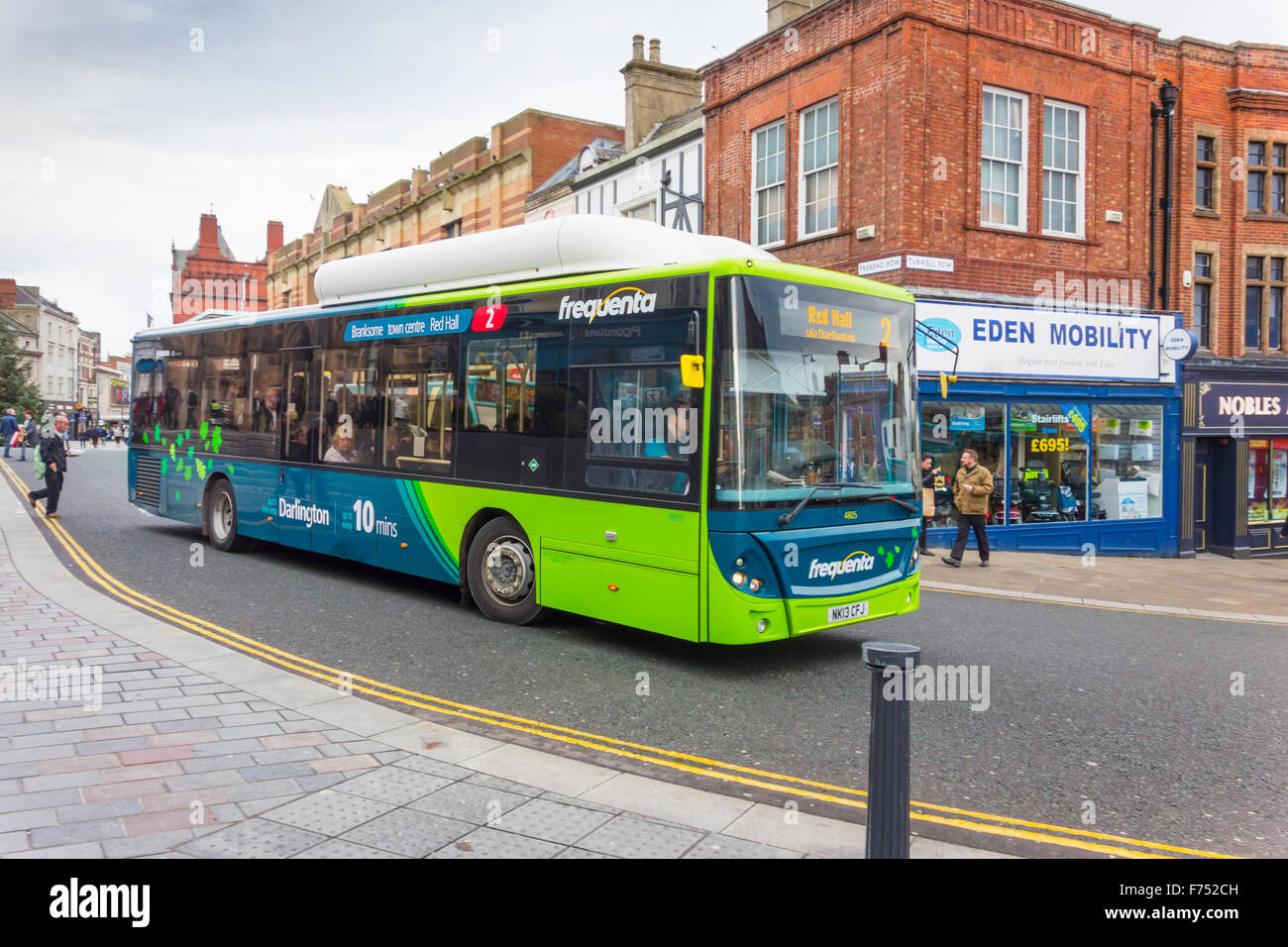 Ultra modern Arriva single decker CNG Compressed Natural Gas eco bus in ...