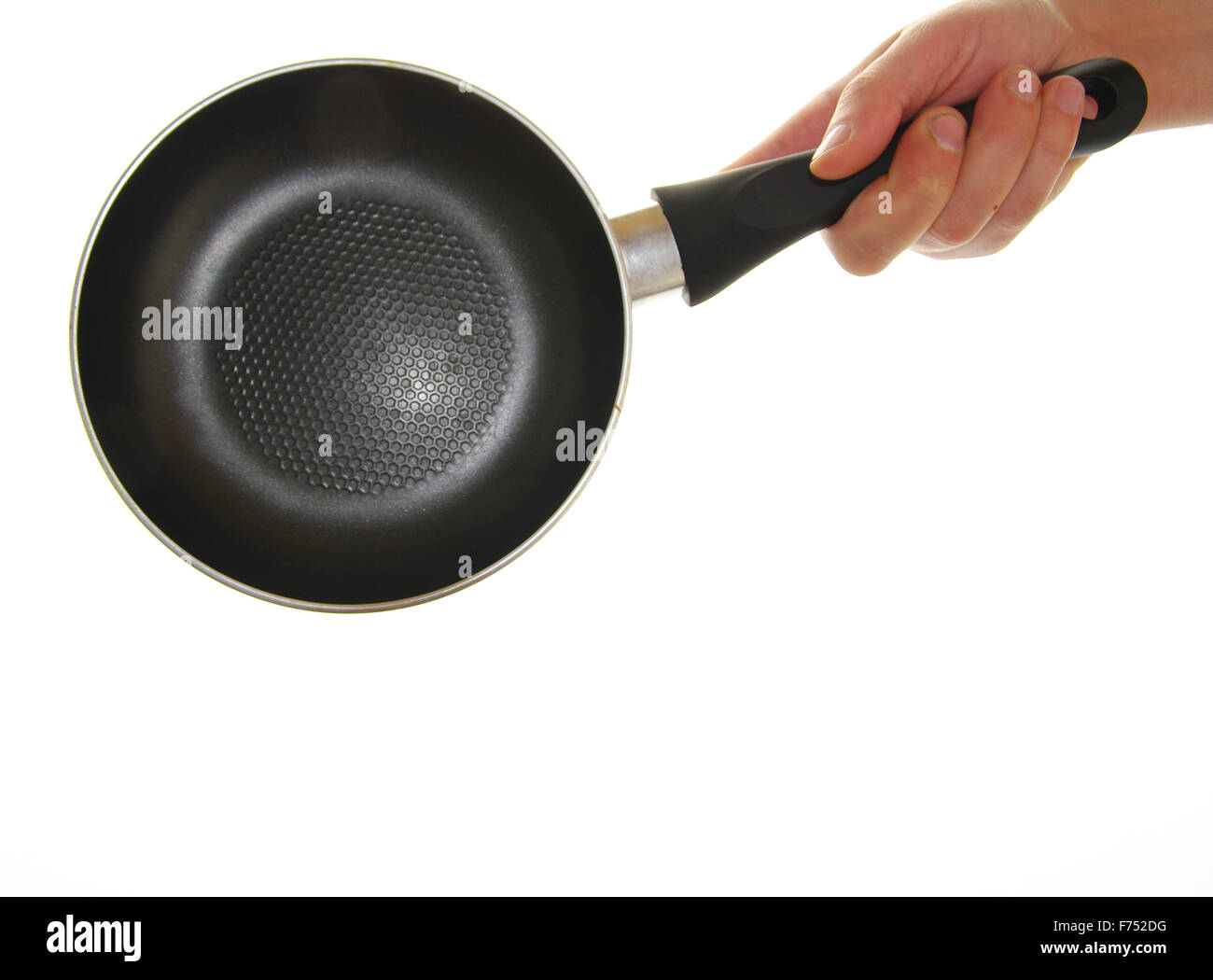 hand of man catching a skillet cooking Stock Photo - Alamy