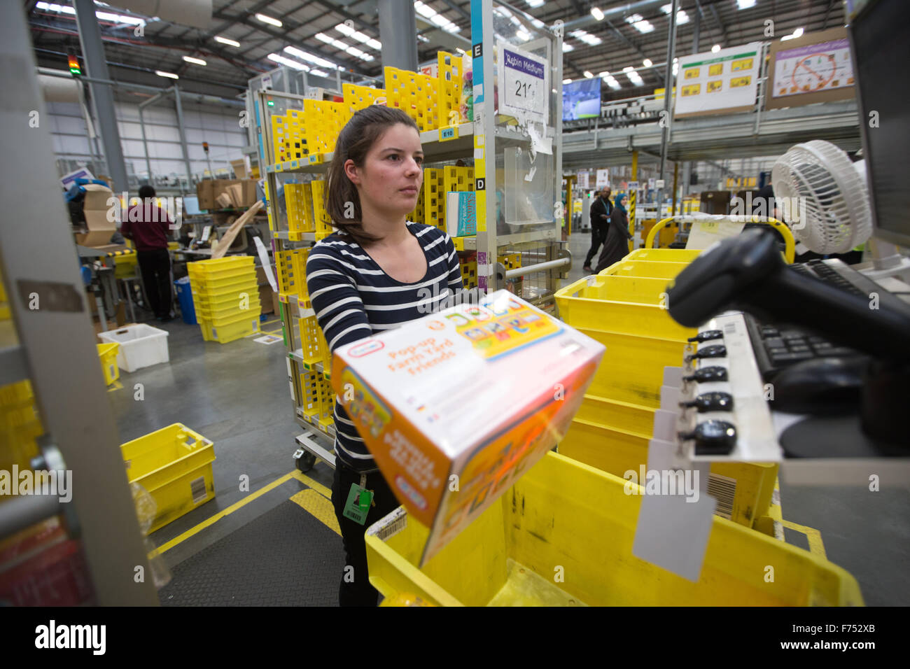 The Amazon fulfilment centre in Hemel Hempstead,Hertfordshire on ...
