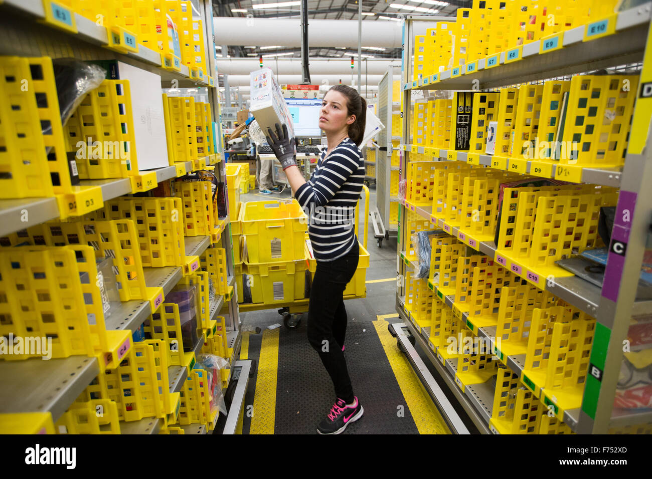 The Amazon fulfilment centre in Hemel Hempstead,Hertfordshire on ...