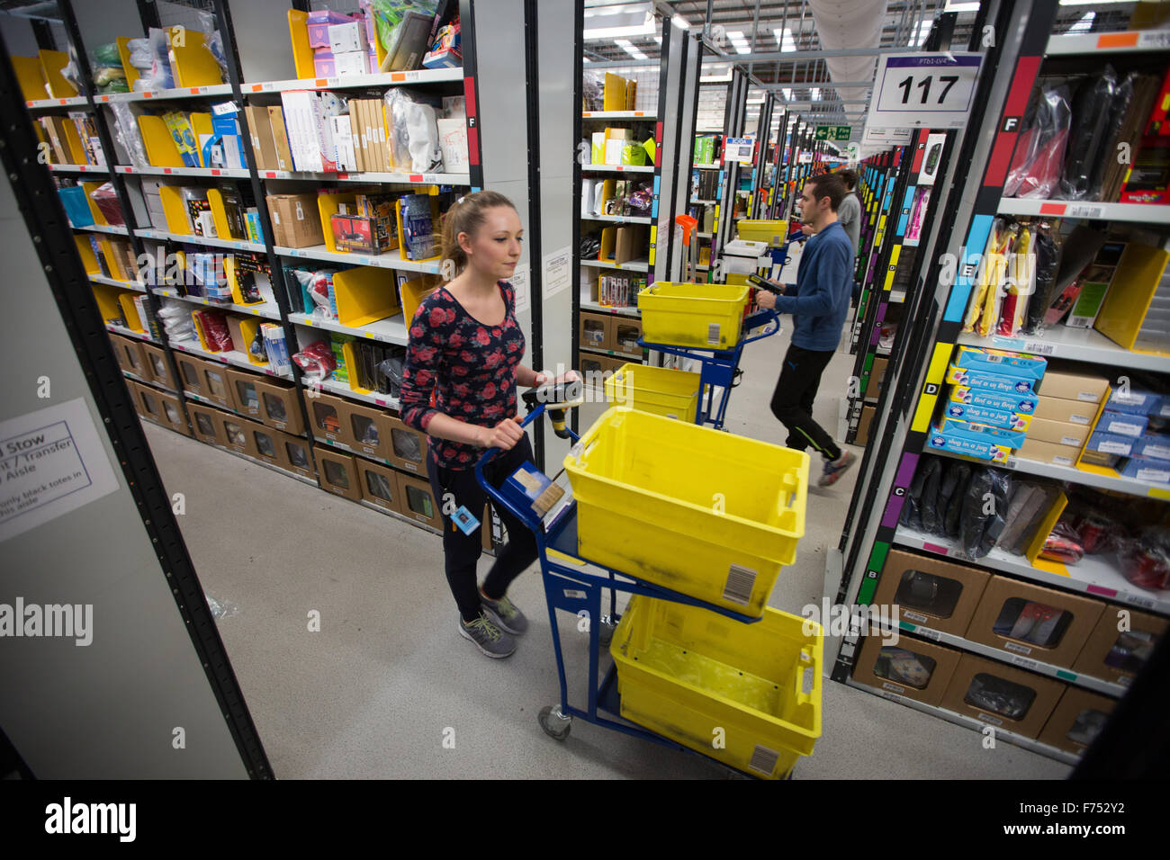 The Amazon fulfilment centre in Hemel Hempstead,Hertfordshire on ...