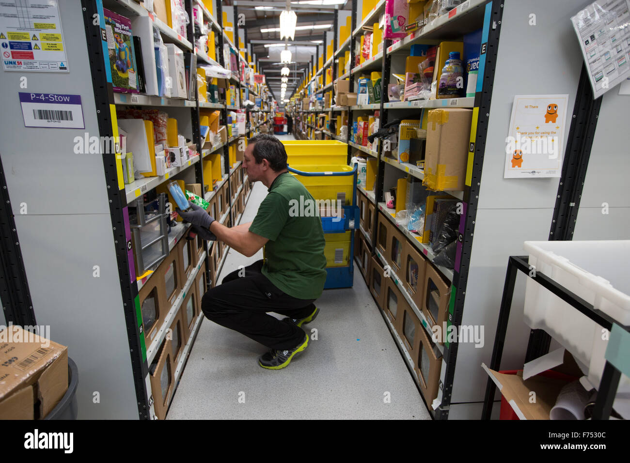 The Amazon fulfilment centre in Hemel Hempstead,Hertfordshire on ...