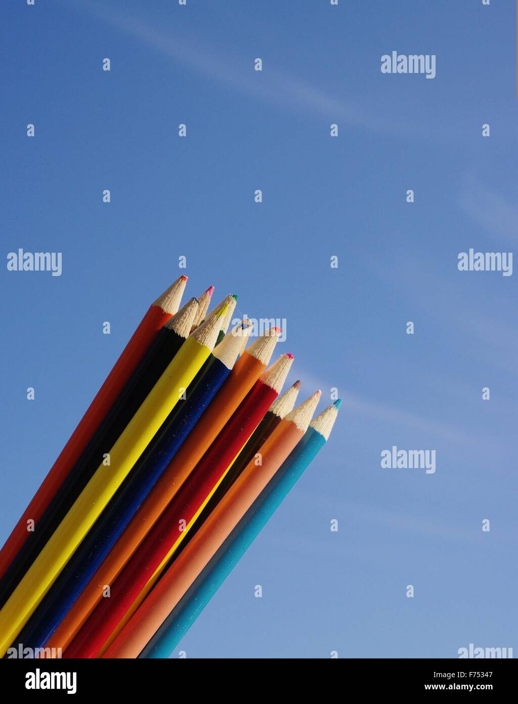 Objects and blue sky Stock Photo - Alamy