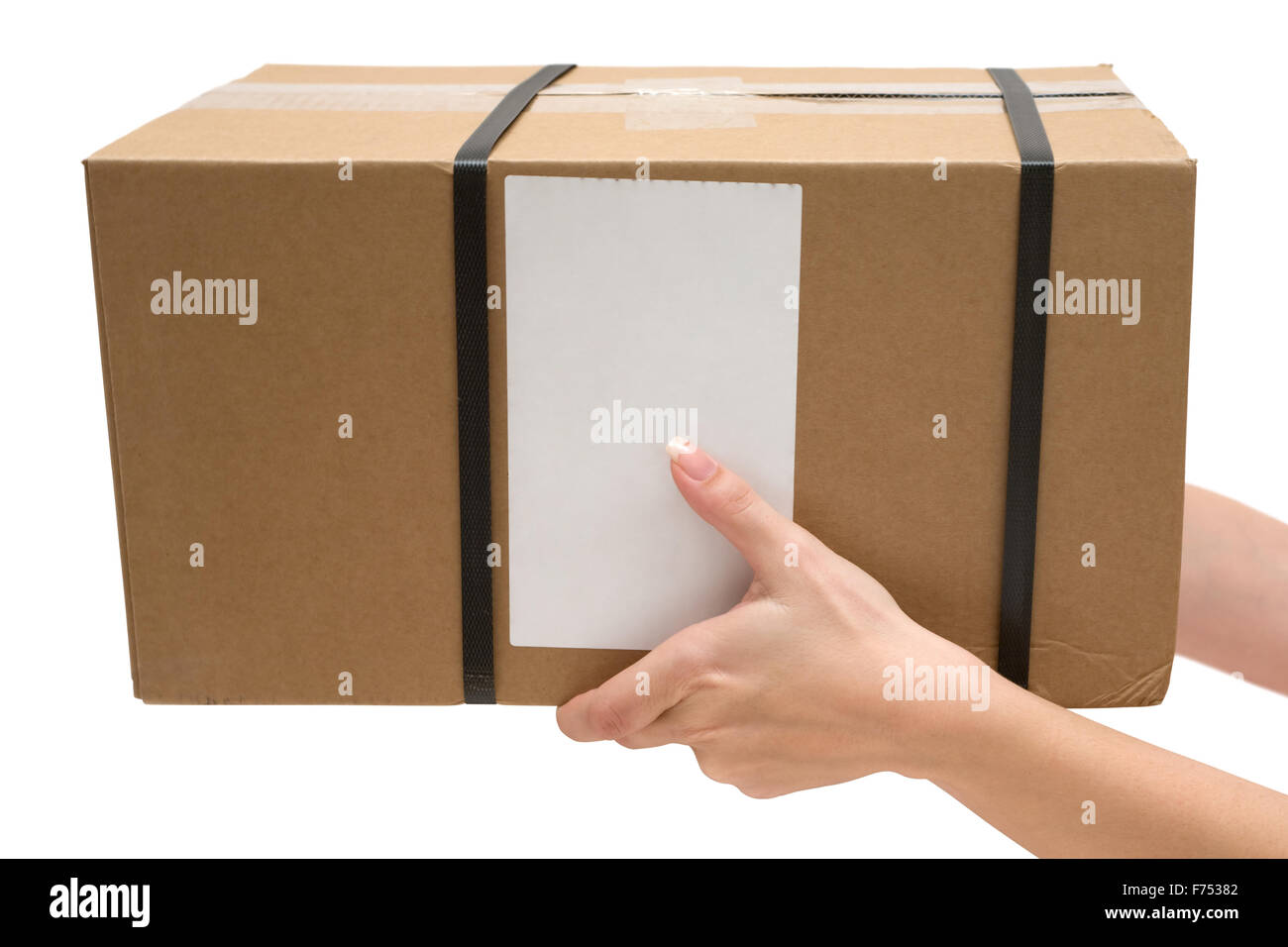 Delivering a Parcel Stock Photo - Alamy