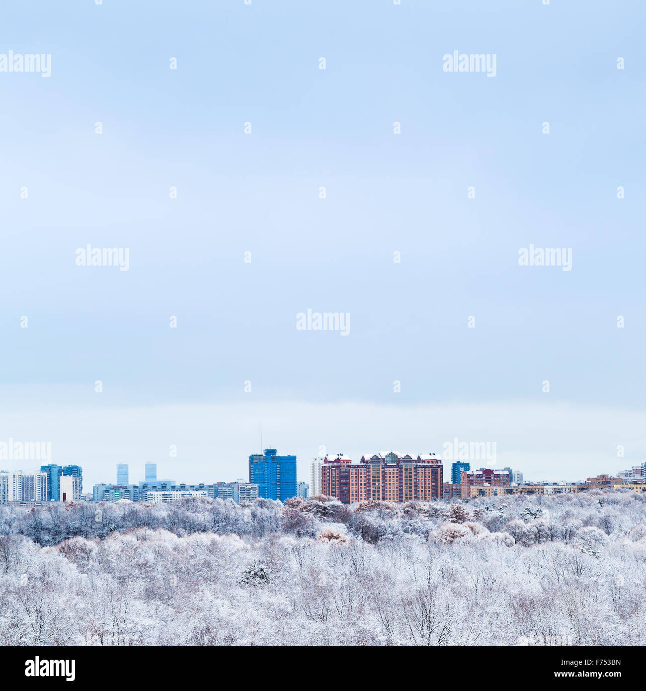 Frozen square over blue sky hi-res stock photography and images - Alamy